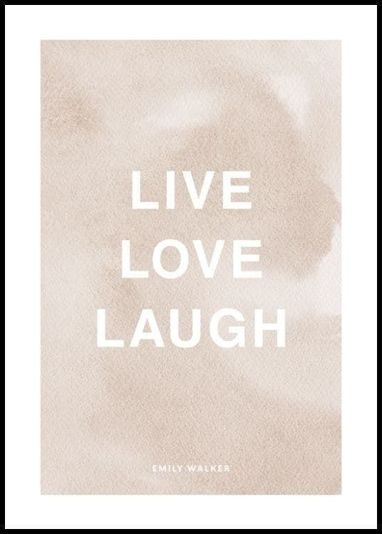 Beige Quote Personal Poster Wall Art, Modern Wall Decor For Living Room ...