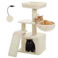 Beige Scratching Tree 32 Inch Indoor Cat Tower Condo - Walmart.com