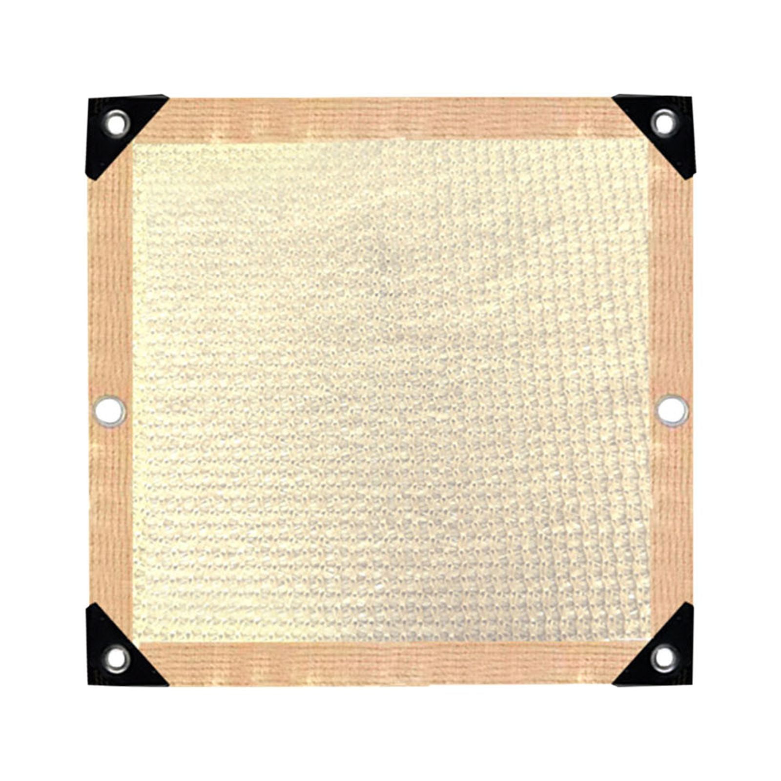 Beige Shade Cloth with Grommets, Sunblock Mesh Tarp for Dog Kennel ...