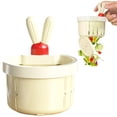 Beige Sink Drain Strainer Kitchen Filter Basket Cute Rabbit Design Push ...