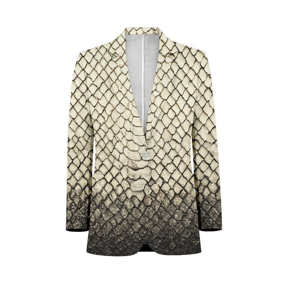 Beige Snakeskin Textured Background Men Blazers Slim Clothing Summer ...