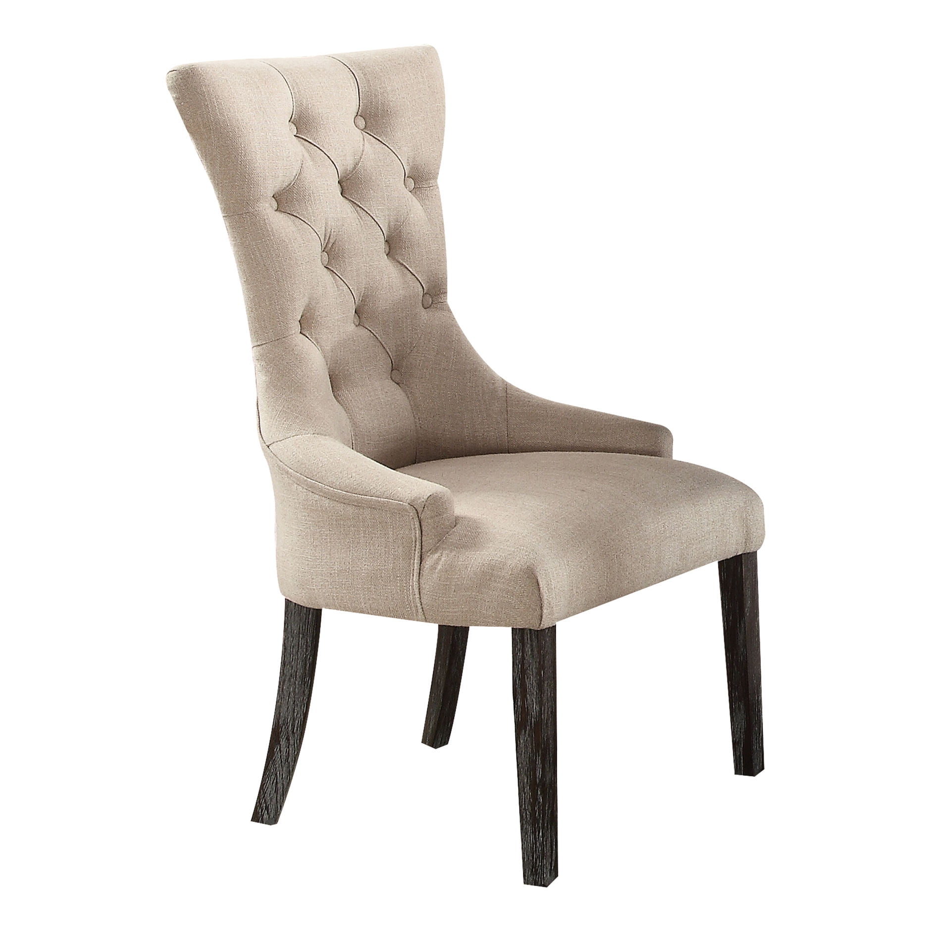 Beige Solid - Pattern Fabric & Wood - Comfortable Seating & Space ...