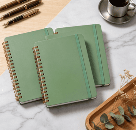 Beige Spiral Bound Small Notebook 3 Pack, 5×7 Inch Portable Journal ...