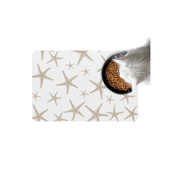 Beige Starfish Doormat Non Slip Diatomaceous Earth Door Mat Absorbent ...