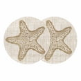 Beige Starfish Round Placemats Set of 2 Vintage Gray Farmhouse Coastal ...