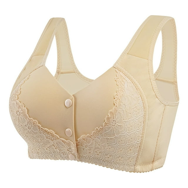 Beige Strapless Bras for Women's Fashionable and Casual Front Buttoned ...