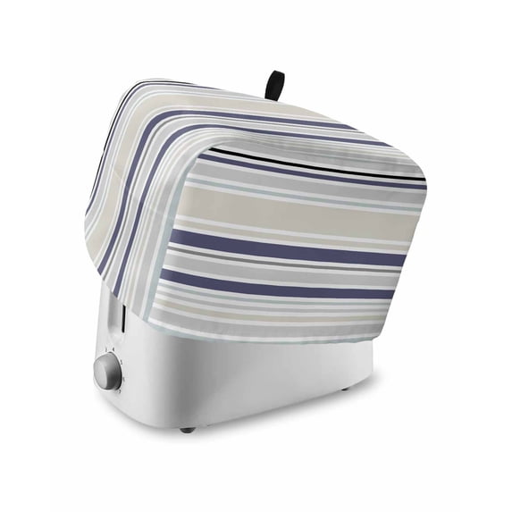 Beige Stripe Toaster Cover 4 Slice, Large Kitchen Appliance Covers ...