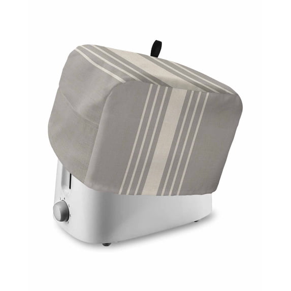Beige Striped Toaster Cover 4 Slice, Large Kitchen Appliance Covers ...