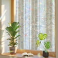 Beige Striped Window Privacy Film Rainbow Static Cling Stain Glass ...