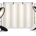 Beige Stripes Photography Backdrop 12x8FT, Farmhouse Minimalist Striped ...