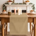 Beige Tan Dining Table Runner, Light Brown Solid Background Autumnal ...