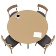 Beige Tan Round Fitted Table Cover Light Brown Solid Background ...