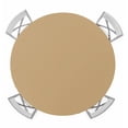 Beige Tan Round Table Cover, Light Brown Solid Background Autumnal ...