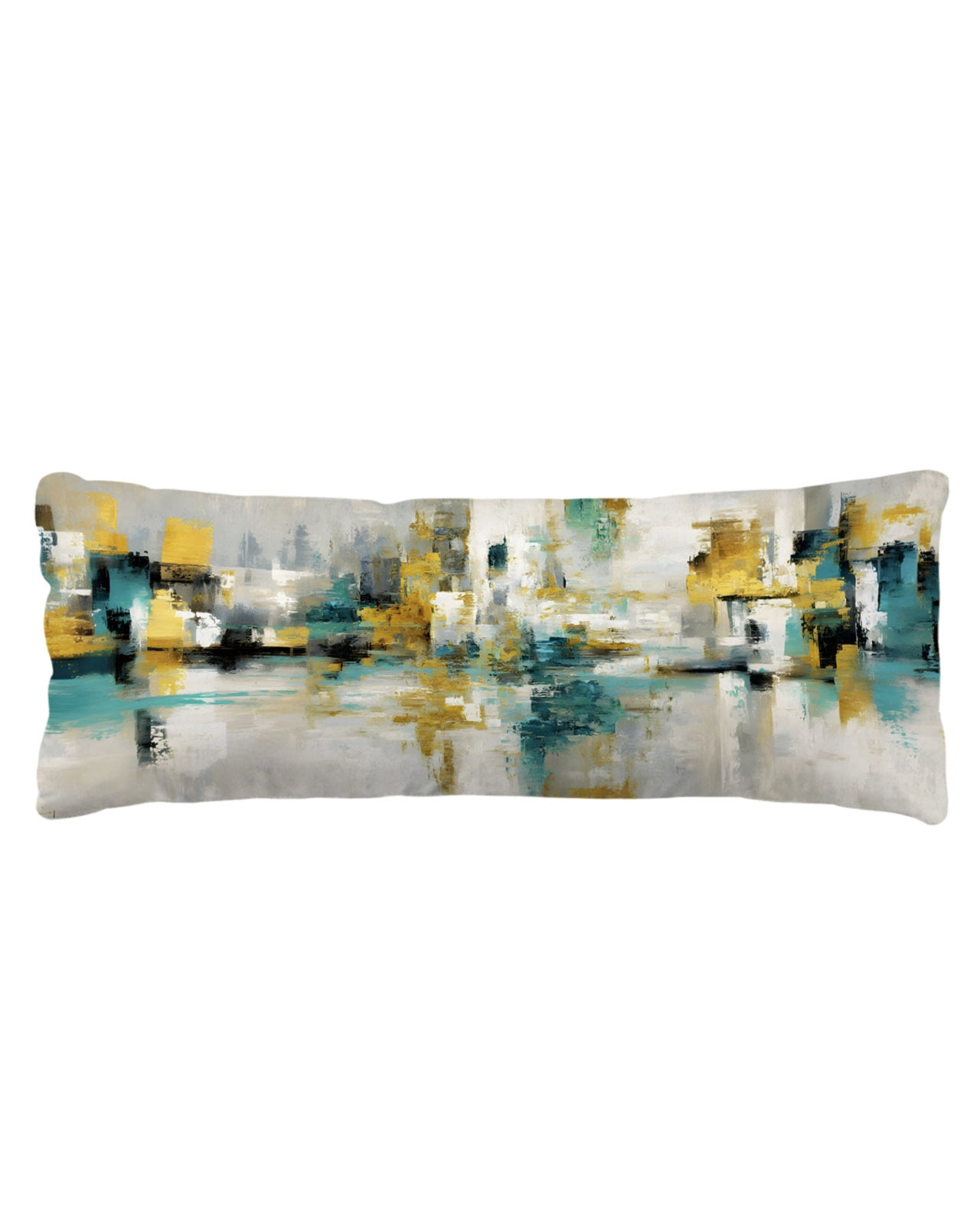 Beige Teal Yellow Ombre Body Pillow Cover 20 x 60 Inch Decorative ...
