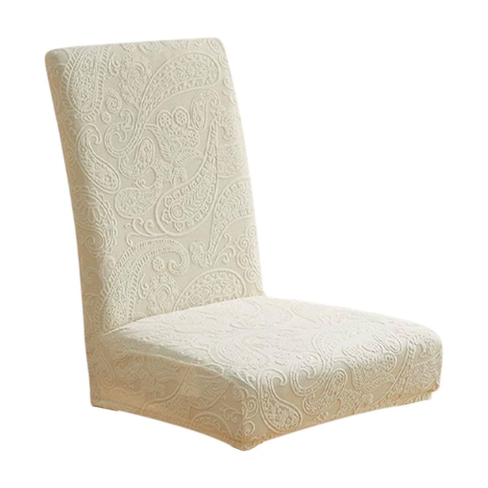 Beige Thickened Elastic Chair Cover With Integrated Backrest Seat ...