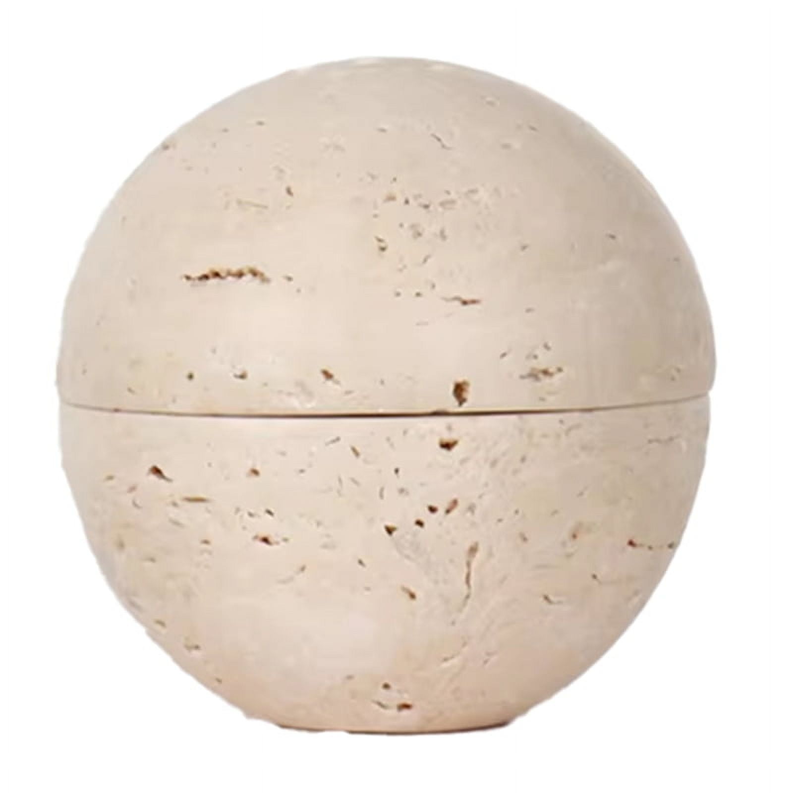 Beige Travertine Sphere Incense Burner Natural Marble Stone Home ...