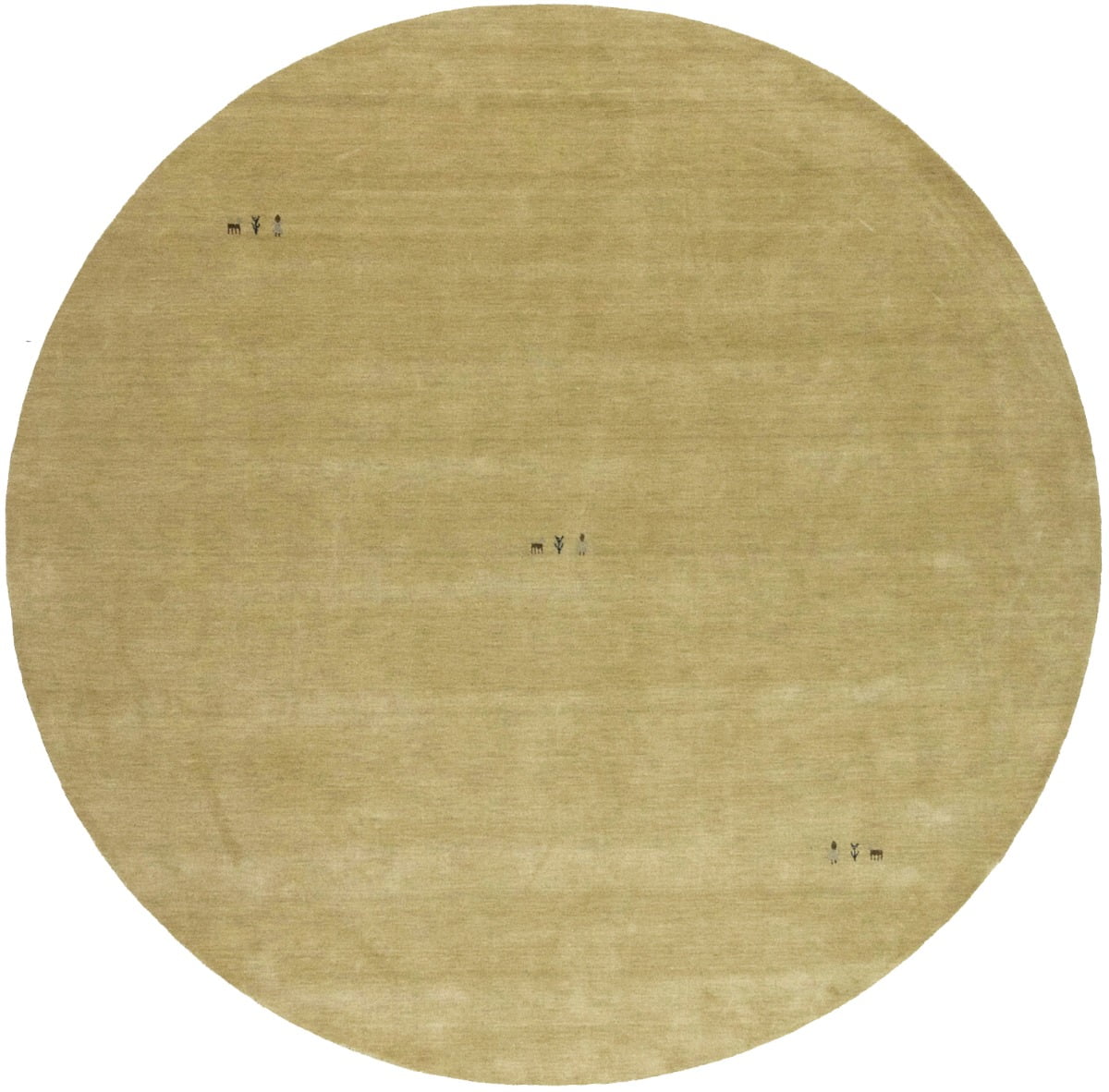 Beige Tribal 8X8 Gabbeh Modern Round Rug - Walmart.com