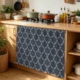 Beige Vine Trellis Cabinet Curtains for Kitchen 35"W x 35"L, Minimalist ...