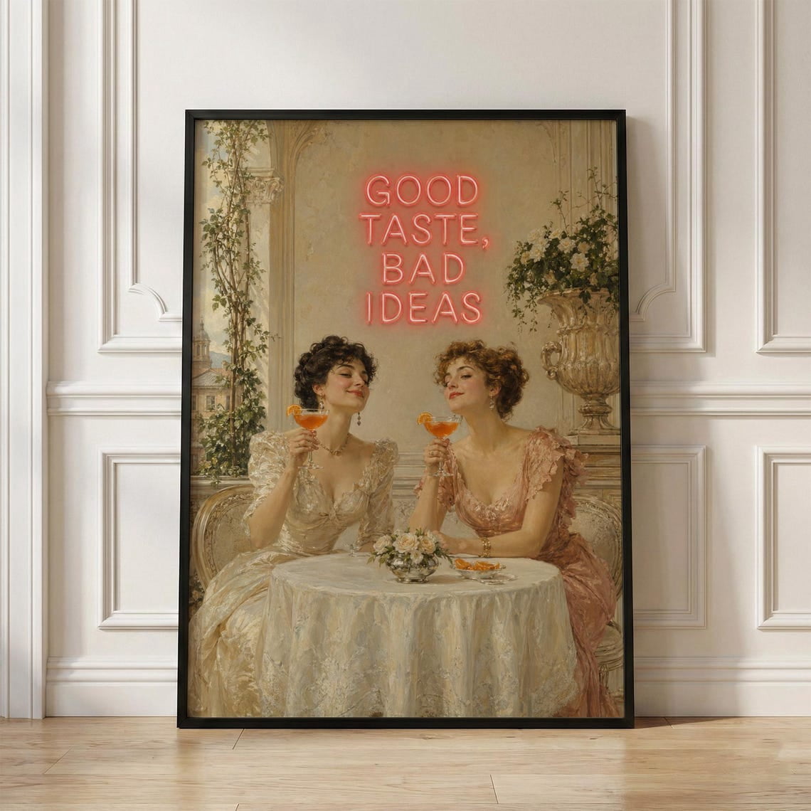 Beige Vintage Cocktail Good Taste Bad Ideas Poster Unframed Paper Print ...