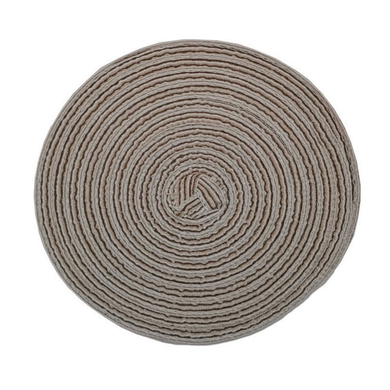 Beige Washable Woven Vinyl Placemat Set For Dining Table Easy Clean ...