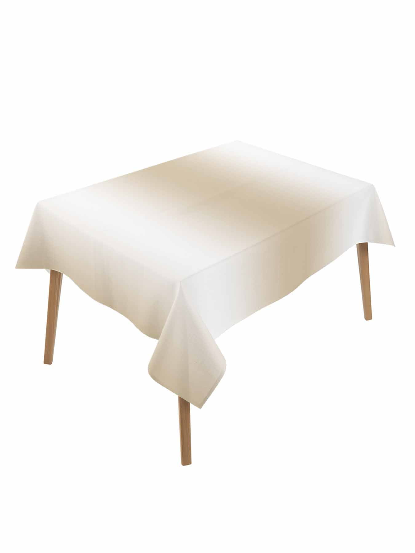 Beige White Ombre Table Cloth, Country Minimalist Abstract Gradient ...