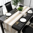 Beige White Ombre Table Runner 70 Inches Long - Country Minimalist ...