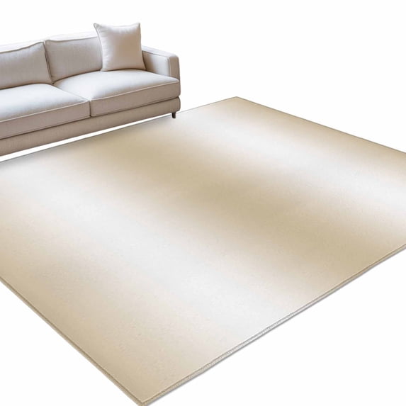 Beige White Ombre Washable Rug 3x5 Area Rug for Living Room Bedroom Non ...