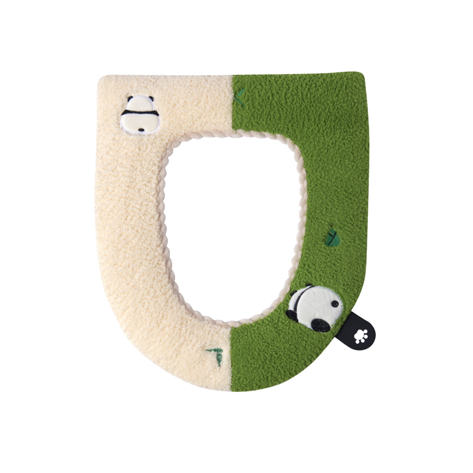 Beige Winter Plush Warm And Thickened Toilet Seat Cover Stain Resistive ...