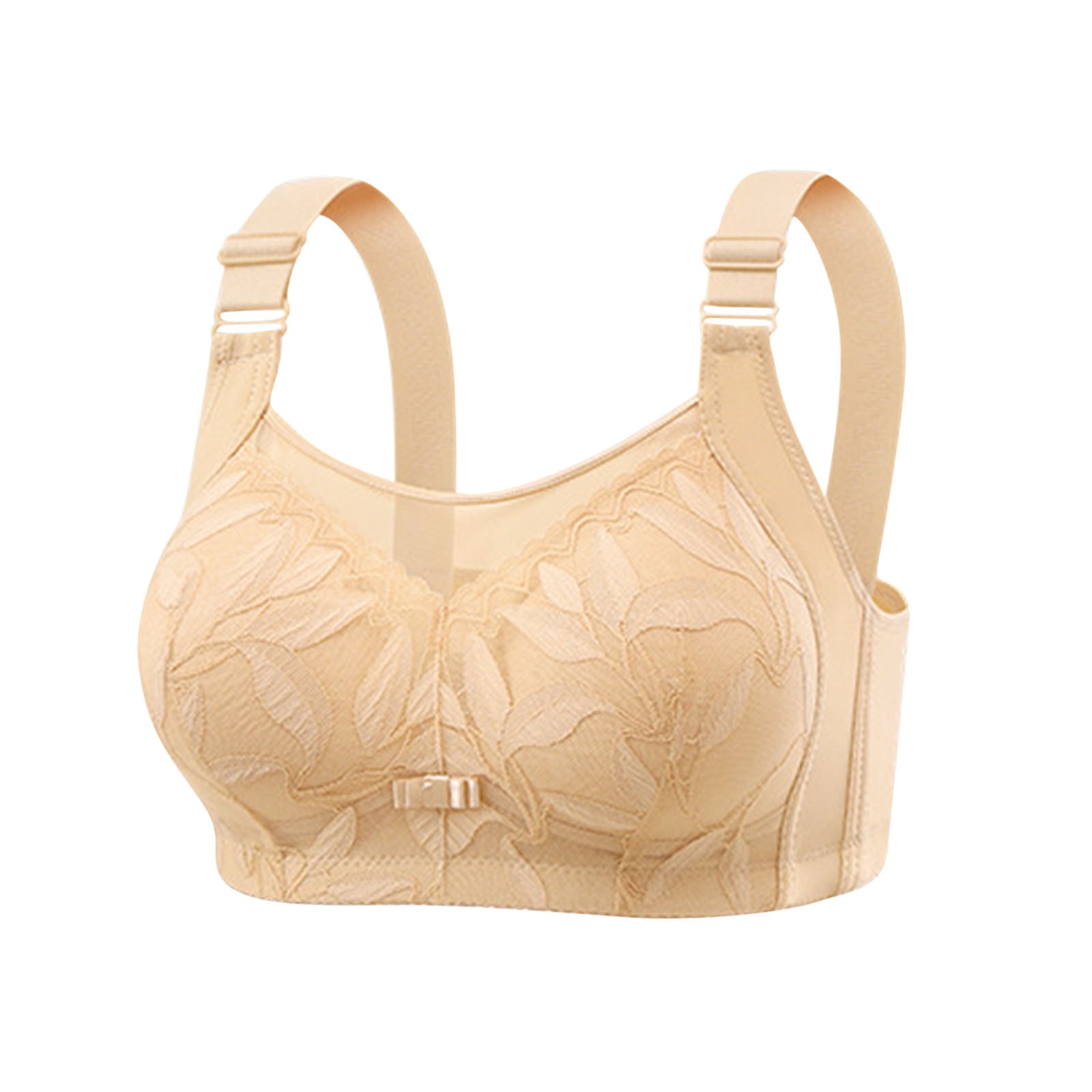 Beige Women Oversized Lace Spandex Bras Lingeries for Women Nude 建议100 ...