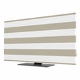 Beige and TV Dust Cover 65 Inch, White Stripe Computer Monitor Cover ...