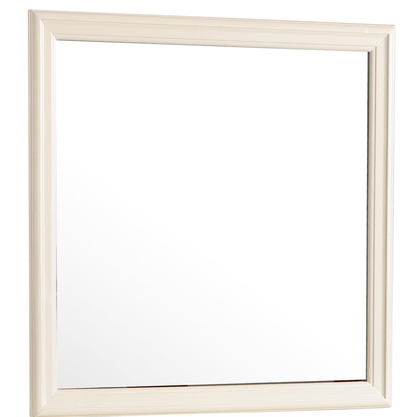 Beige particle board mirror, 38 in deep / Perfect for hallway decor ...