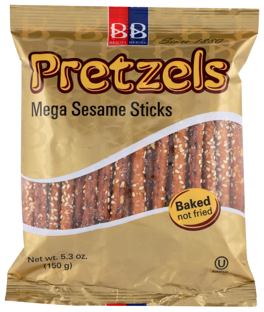 Beigel Beigel Pretzel Sticks Mega Sesame Sticks, 5.25 Oz. - Walmart.com
