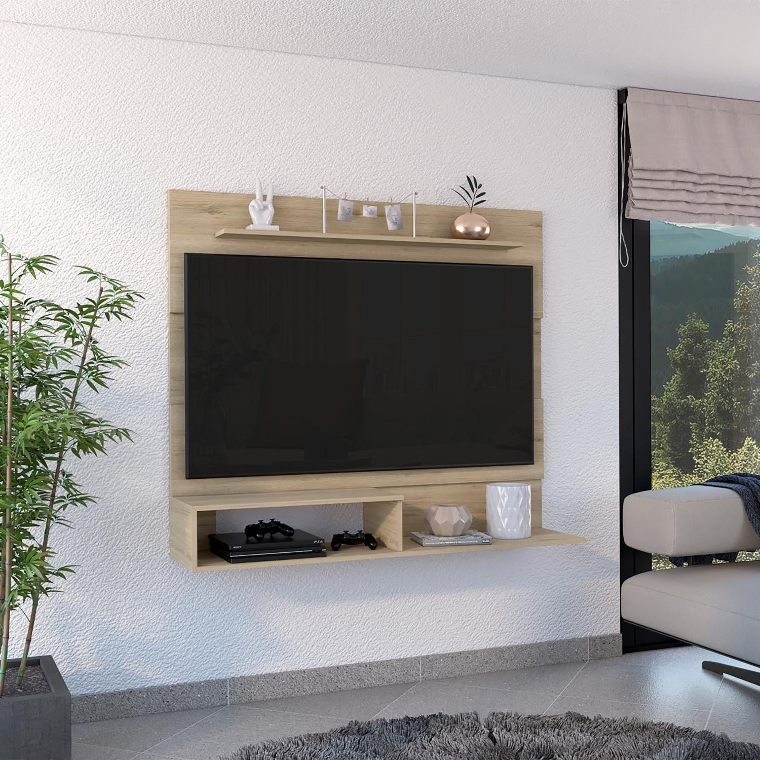 TUHOME Beijing Floating Entertainment Center, Superior Shelf, 2 Shelves ...