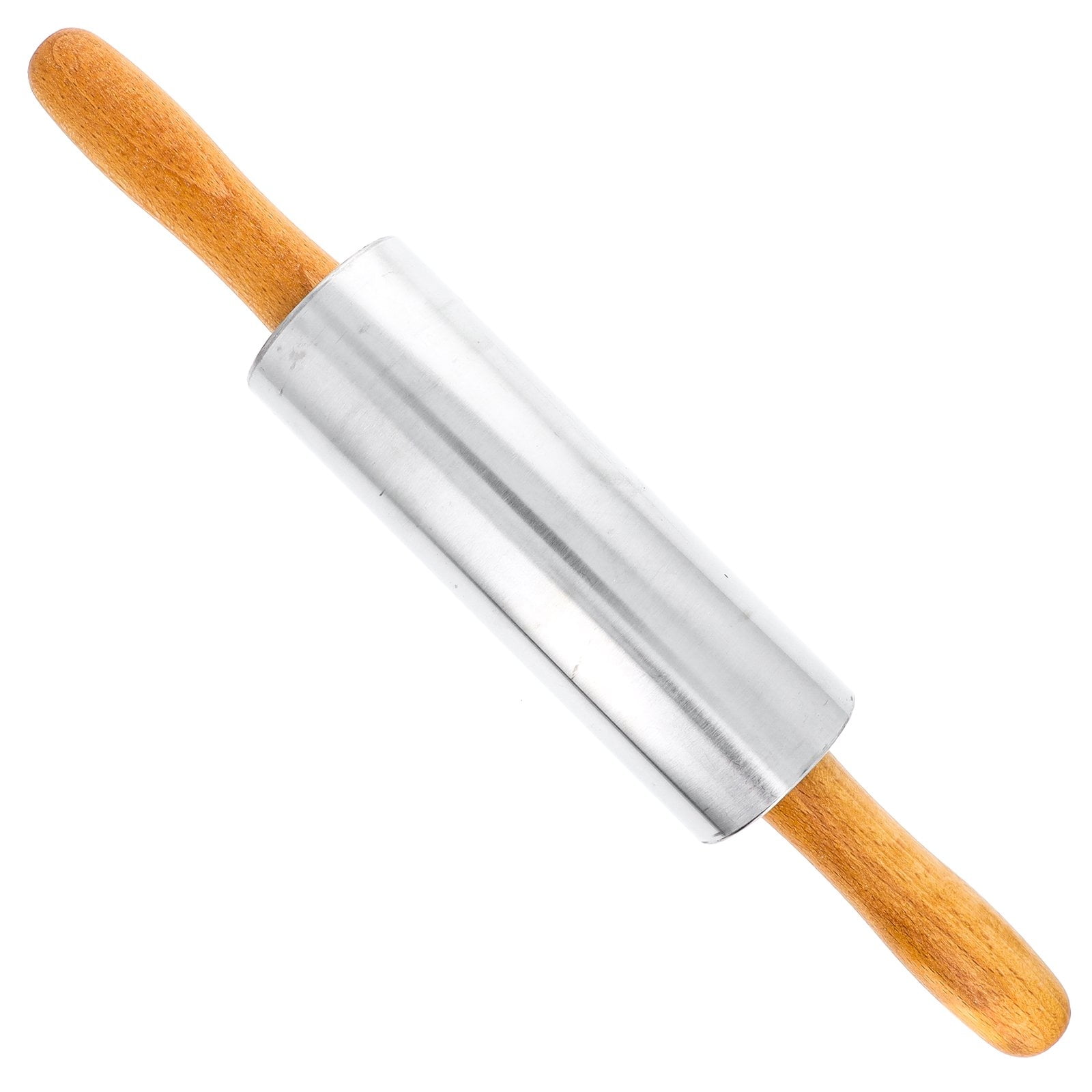 Beille 17 Inch Oak Wood Stainless Steel Barrel Classic Bakers Rolling ...