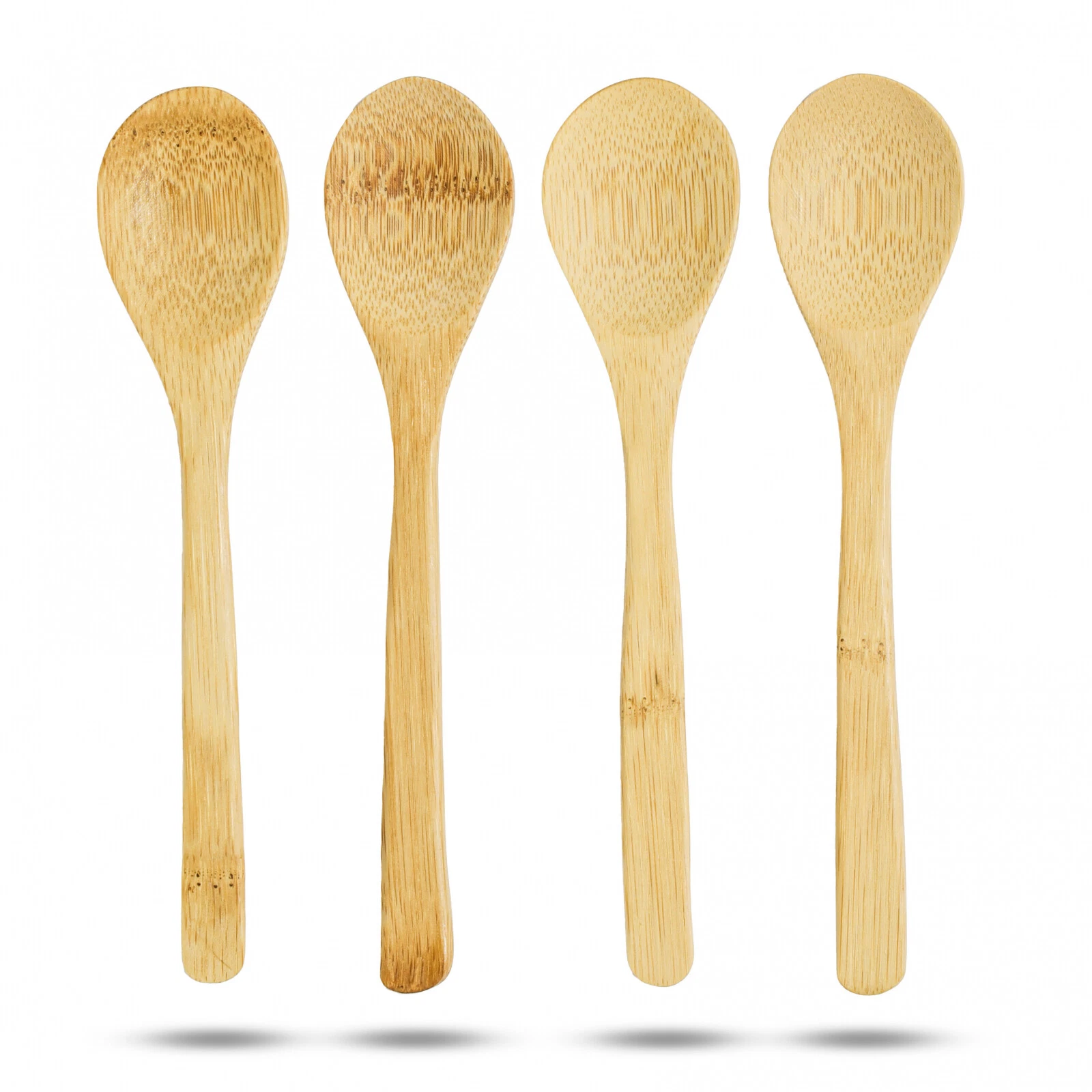 Beille 4Pc Bamboo Kitchen Spoons Utensils Cooking Baking Accessories ...