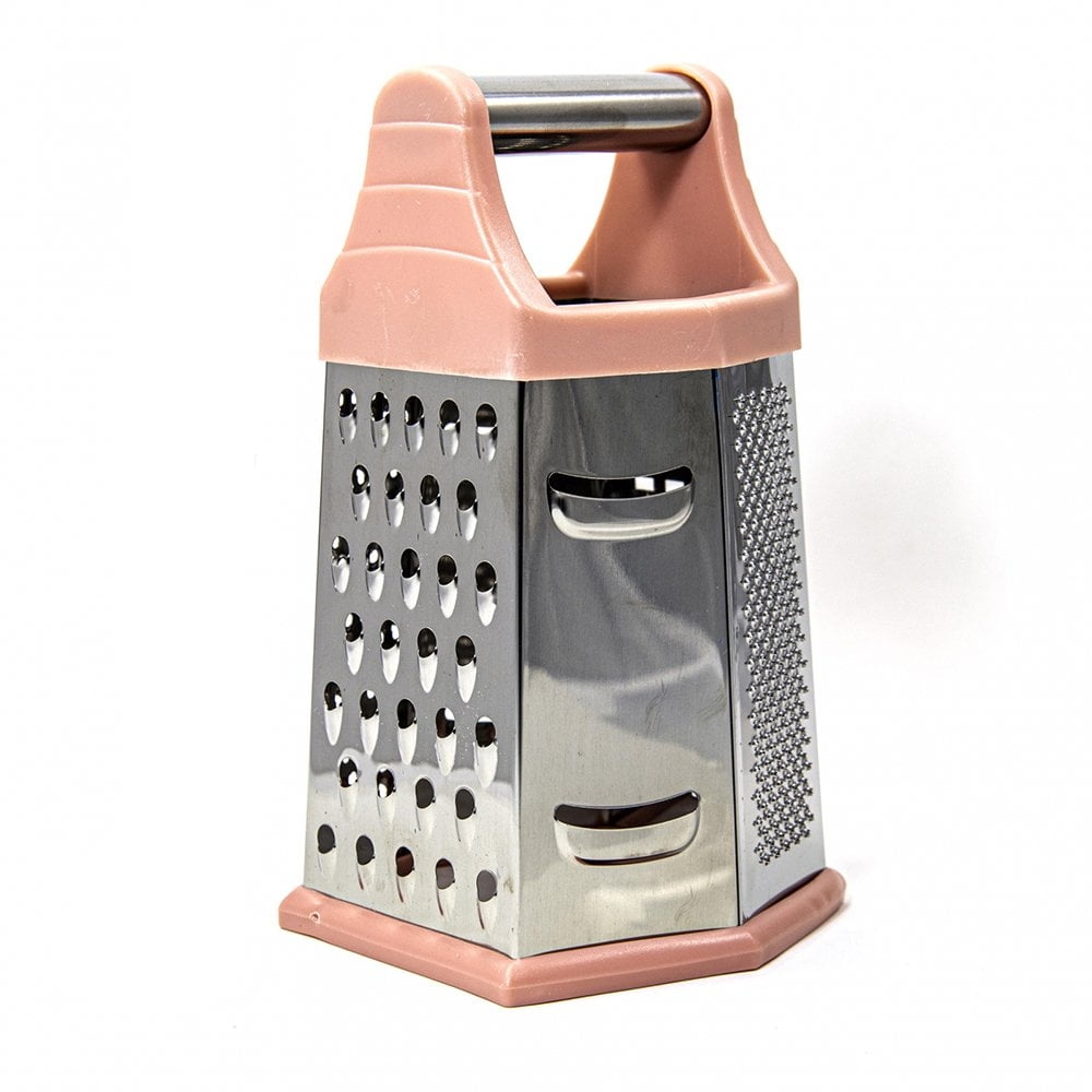 Beille 6 Side Stainless Steel Grater Top Handle Zester Slicer Pink ...