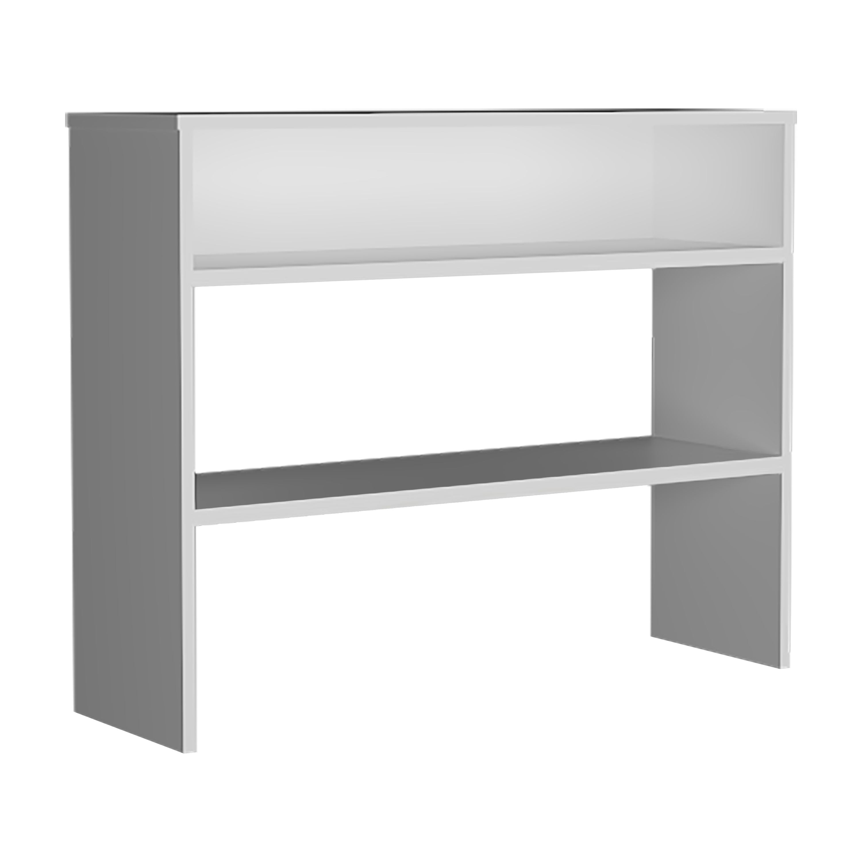 Work Surface Being 39" Wide 2-Tier Shelf Narrow Console Table, Entryway ...