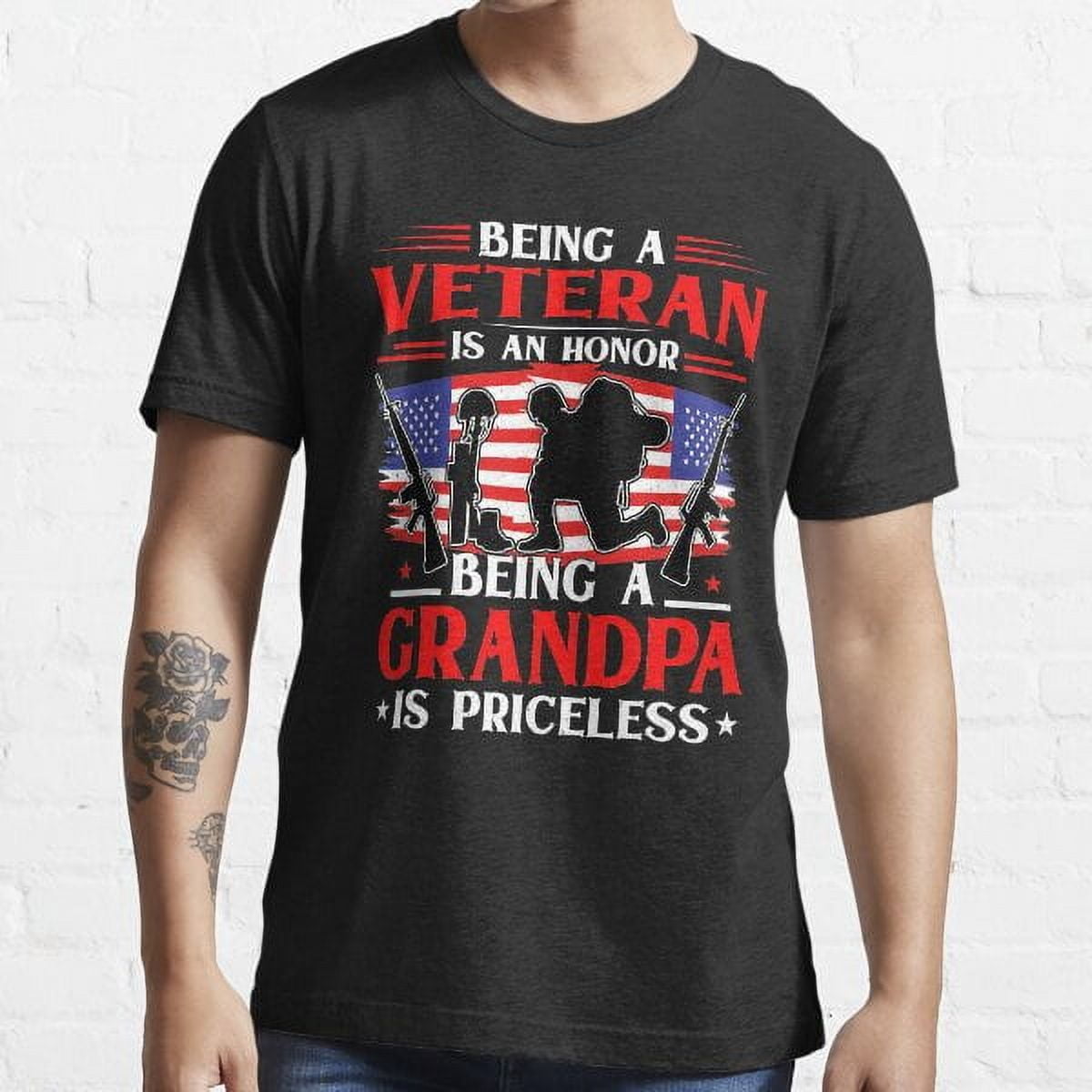 Being A Is An Honor Being A Grandpa Is Priceless Essential T-shirt ...