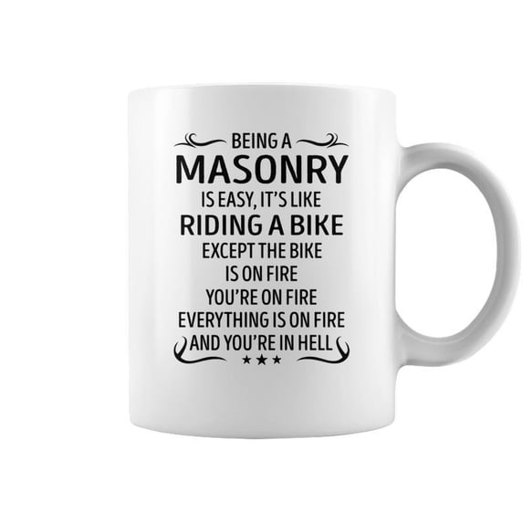 Being A Masonry Like Riding A Bike Coffee Mugs - Walmart.com