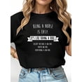 Being A Nurse is Easy Shirt, Funny Sarcastic Nursing Gift T-Shirt ...