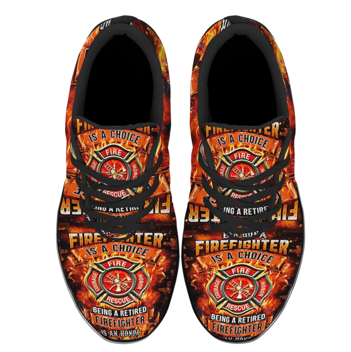 Being A Retired Firefighter Is An Honor Shoes Women's Fashion Sneakers ...