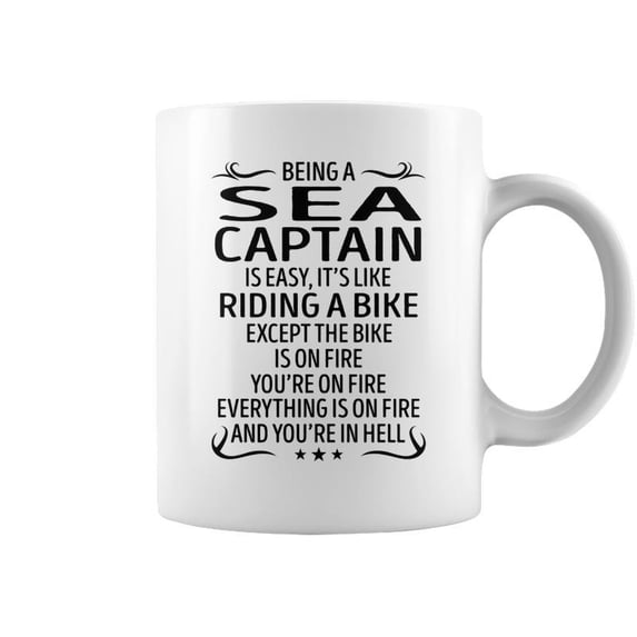 Being A Sea Captain Like Riding A Bike Coffee Mugs - Walmart.com