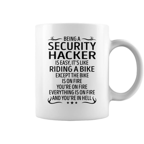 Being A Security Hacker Like Riding A Bike Coffee Mugs - Walmart.com