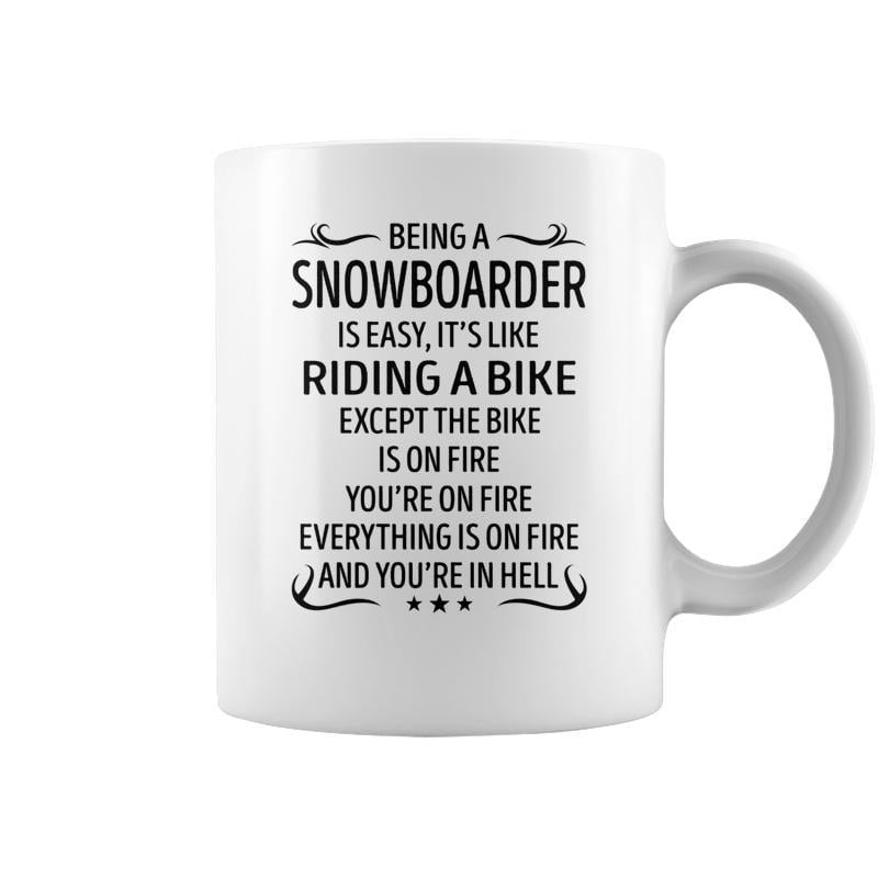 Being A Snowboarder Like Riding A Bike Coffee Mugs - Walmart.com