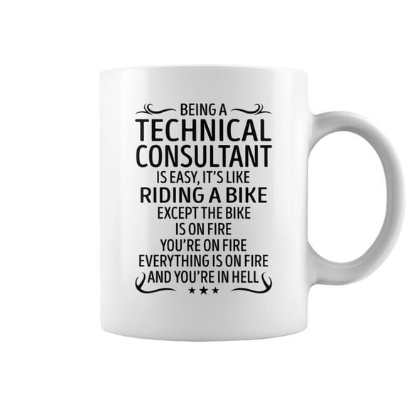 Being A Technical Consultant Like Riding A Bike Coffee Mugs - Walmart.com