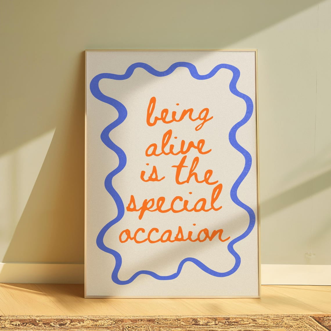 Being Alive Is Special Occasion Blue School Counselor Poster Unframed ...