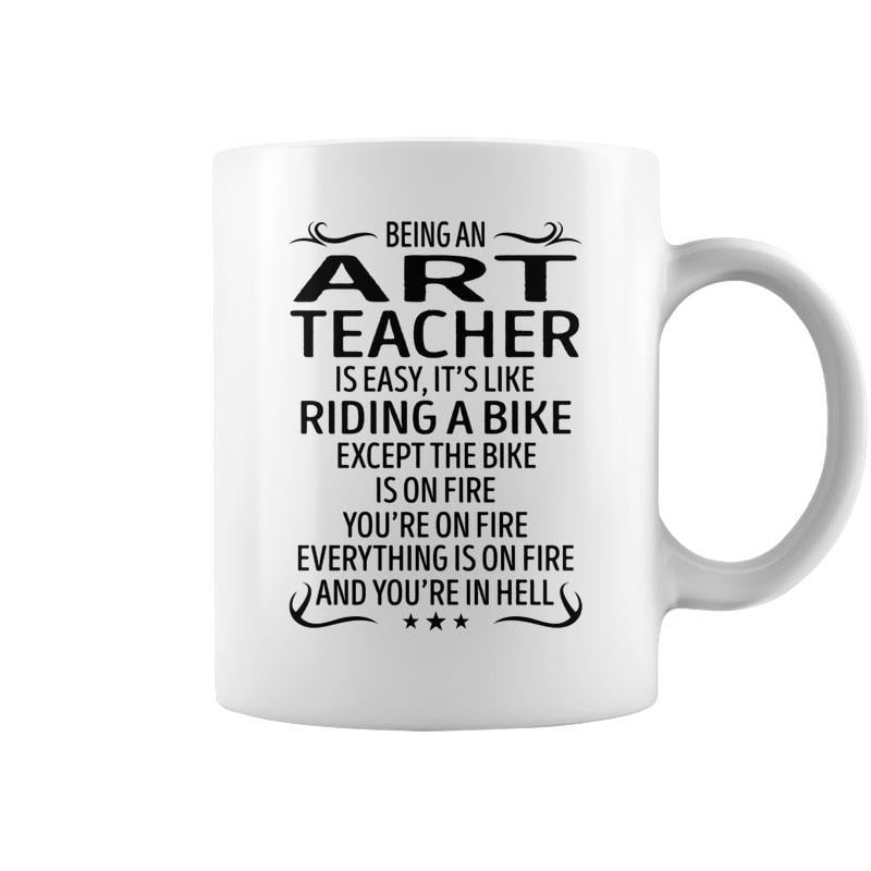 Being An Art Teacher Like Riding A Bike Coffee Mugs - Walmart.com