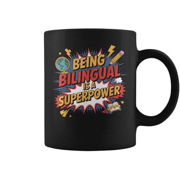 Being Bilingual Is A Superpower Bilingual Superpower Coffee Mugs ...