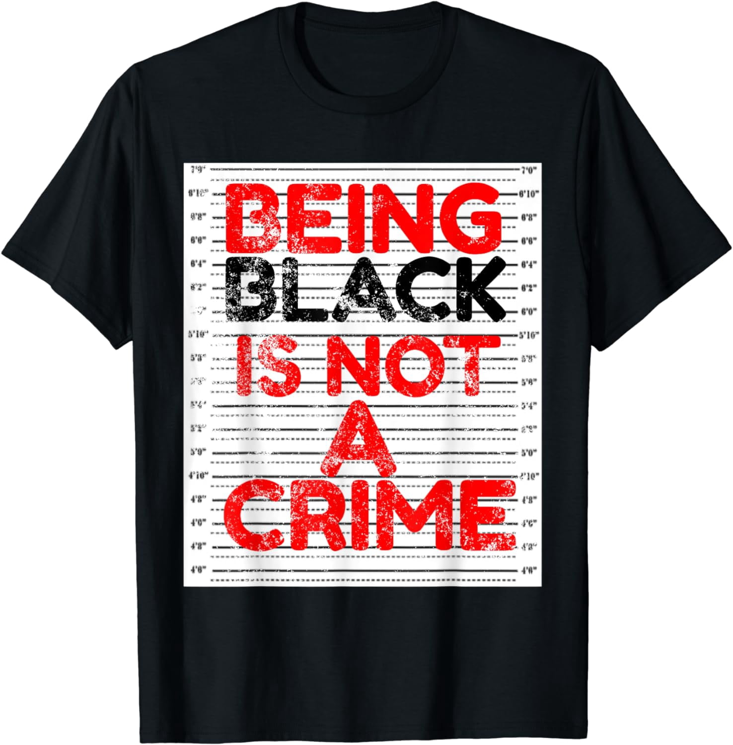 Being Black Is Not A Crime Empowerment Equality Quote T-Shirt - Walmart.com