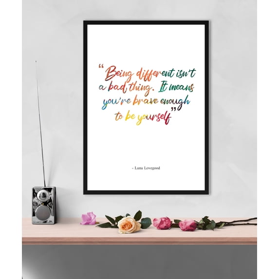 Being Different Isn't A Bad Thing Quote Print, Wizard Witchcore Wall ...